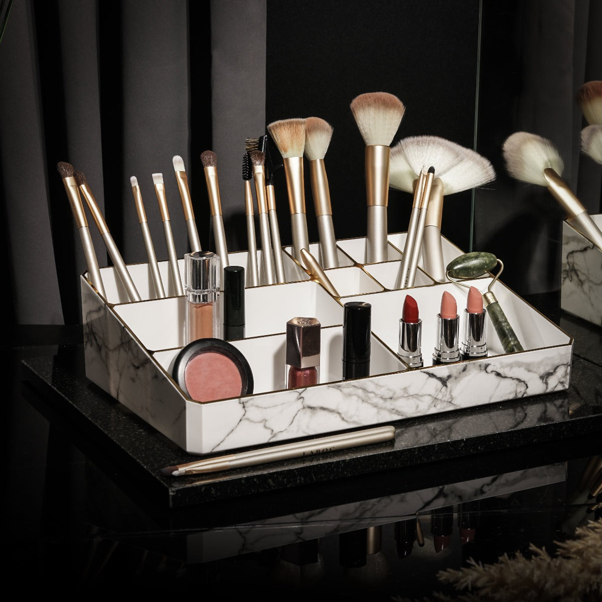 Marble Makeup Organiser Storage Tray | NIKITA Home Décor